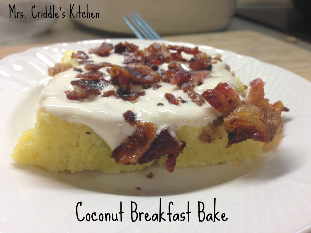 Coconut Breakfast Bake - Mrs. Criddles Kitchen