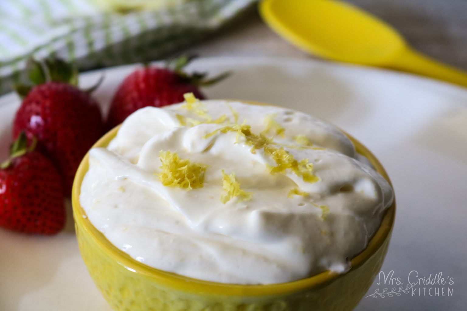 Zesty Lemon Cream Dip - Mrs. Criddles Kitchen