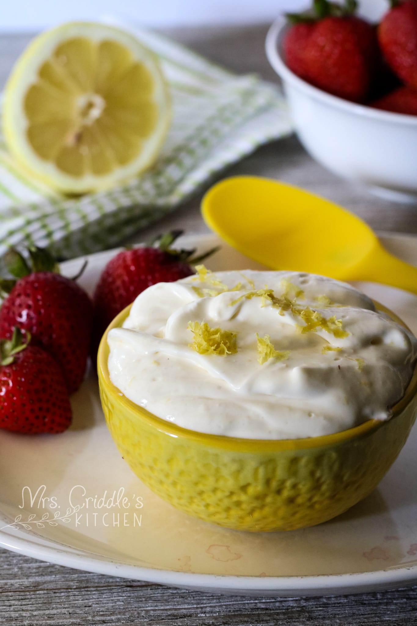 Zesty Lemon Cream Dip - Mrs. Criddles Kitchen