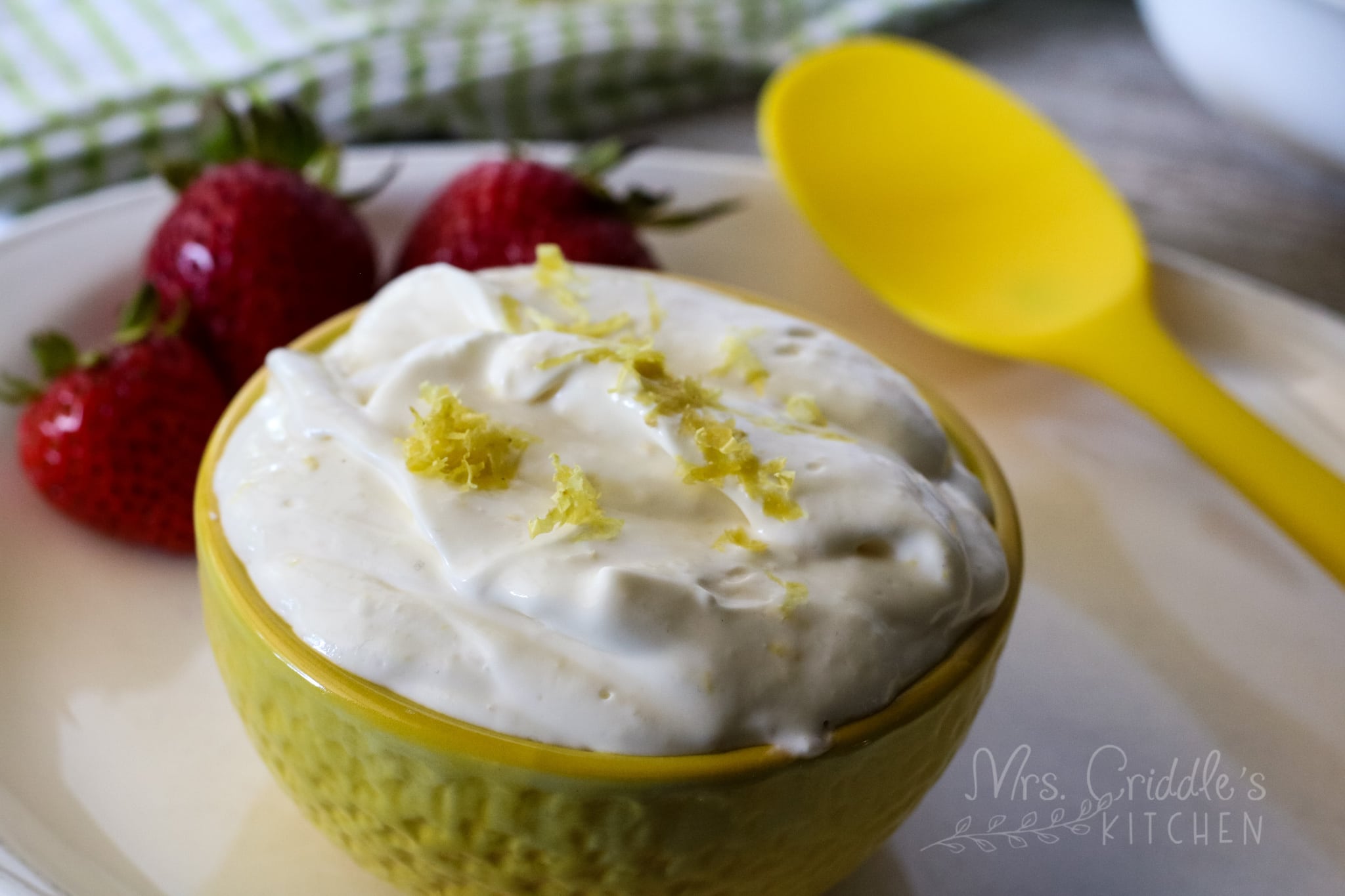 Zesty Lemon Cream Dip - Mrs. Criddles Kitchen
