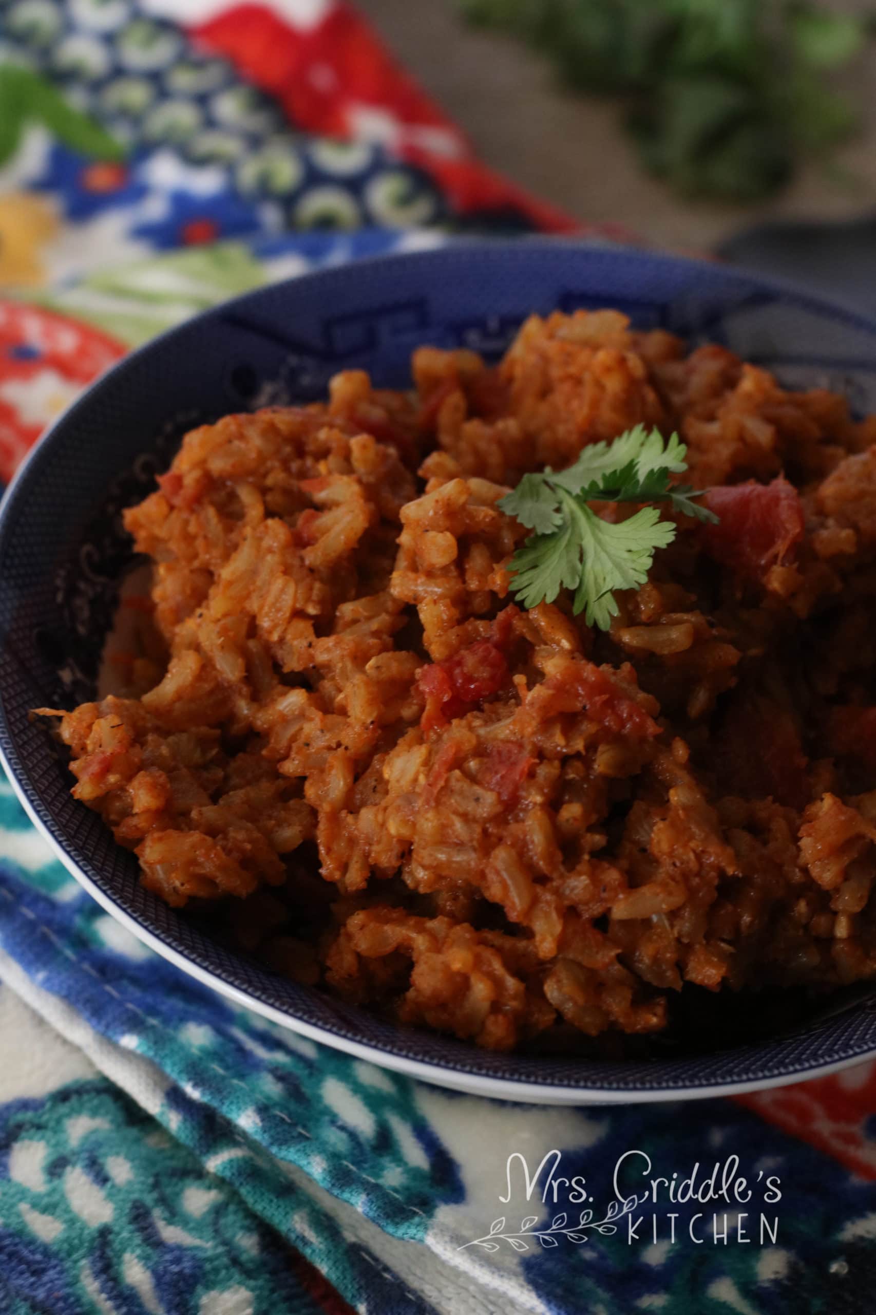Mexican Brown Rice - Mrs. Criddles Kitchen