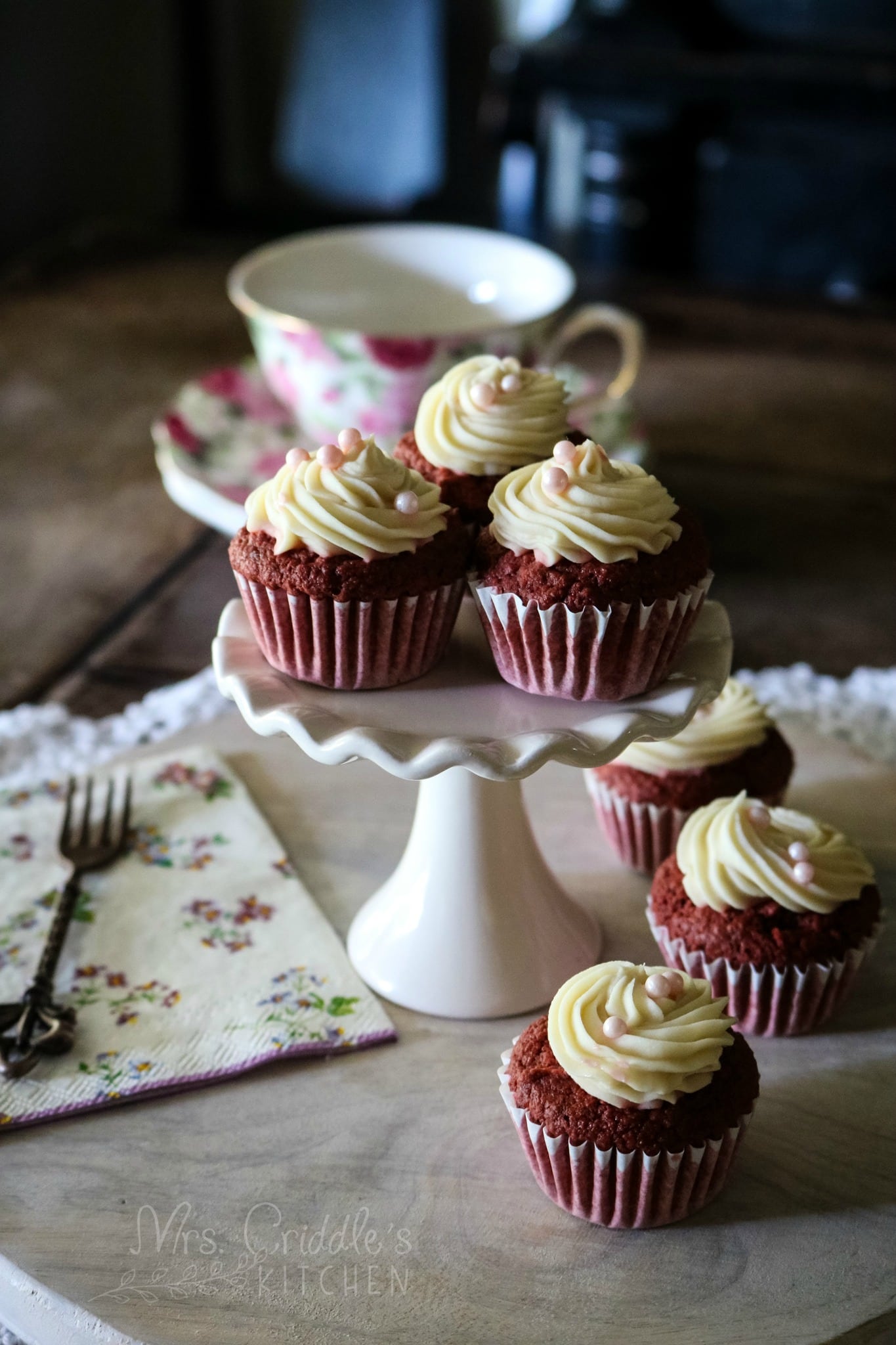 Mini Red Velvet Cupcakes- THM S - Mrs. Criddles Kitchen
